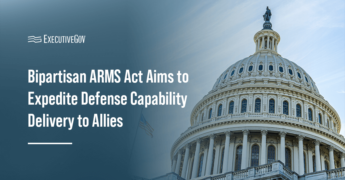 The U.S. Capitol. A bipartisan bill was introduced to accelerate U.S. defense asset delivery to allies.