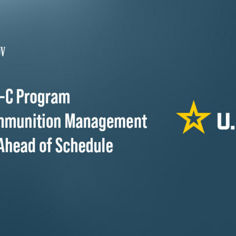 The US Army’s EBS-C program rolled out ammunition management software.