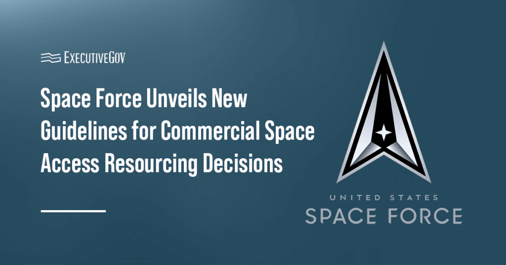 US Space Force logo. USSF unveils its Principles for Space Access Resourcing Decisions.