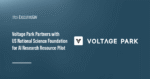 The Voltage Park logo. The NSF and Voltage Park are working together on the NAIRR pilot.